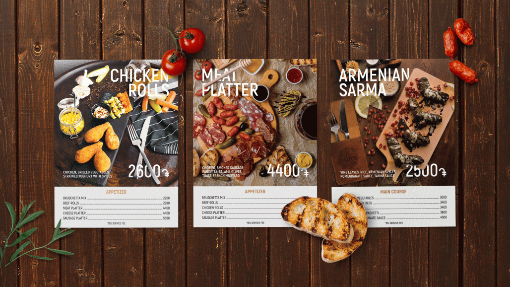 BURO MENU • Domino Production